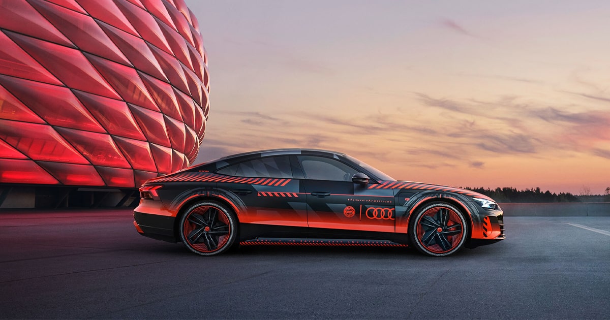 Audi & Bayern Munich Wrap RS E-Tron GT For 20th Anniversary Of ...