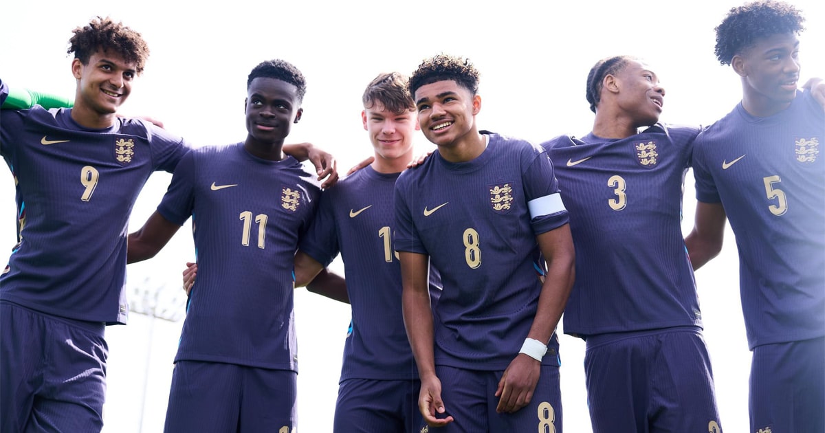 England U17 & U18s Debut 2024 Home & Away Kits - SoccerBible