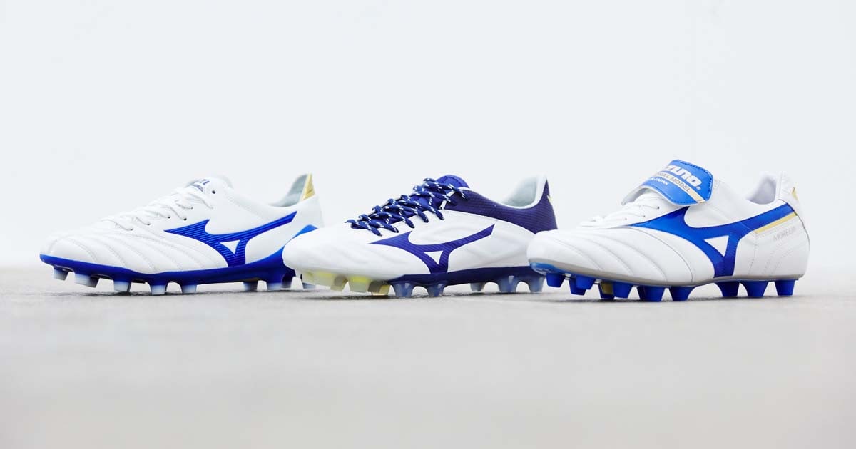 Mizuno Drop "White/Blue" Wave Cup Collection - SoccerBible
